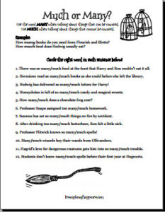 » Much or Many (Circle the Answer) Lesson Plan of Happiness