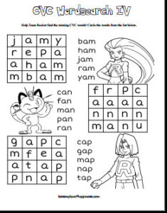 » CVC Wordsearch IV Lesson Plan of Happiness